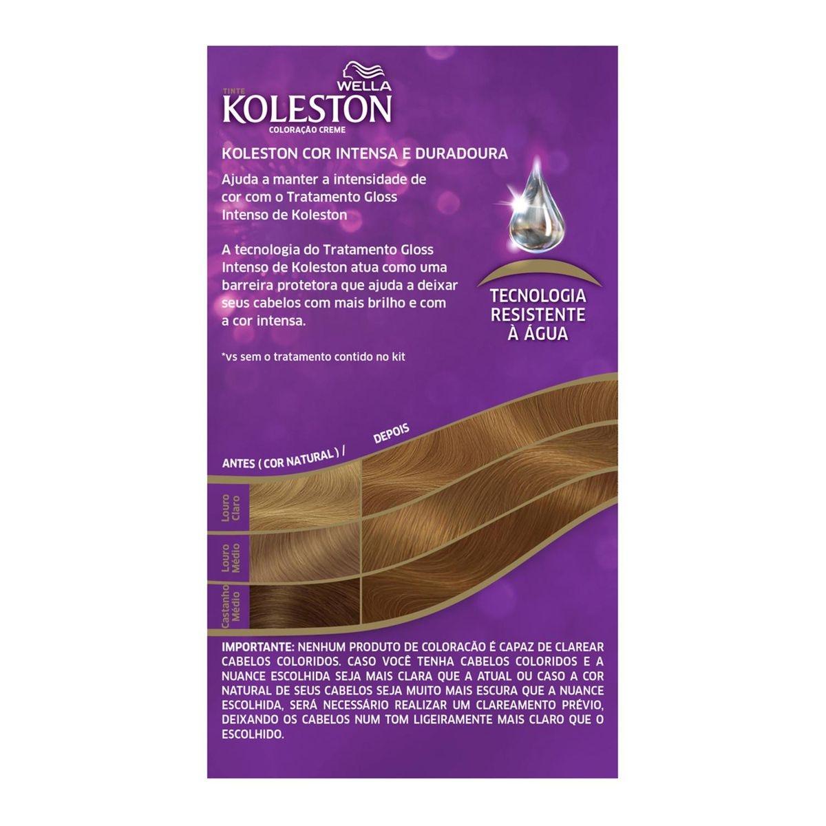 Tintura Creme Koleston Nº73 Louro Avelã Wella | Droga Raia