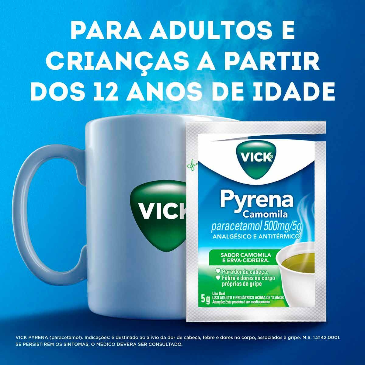 Chá Vick Pyrena Camomila com 5g | Droga Raia