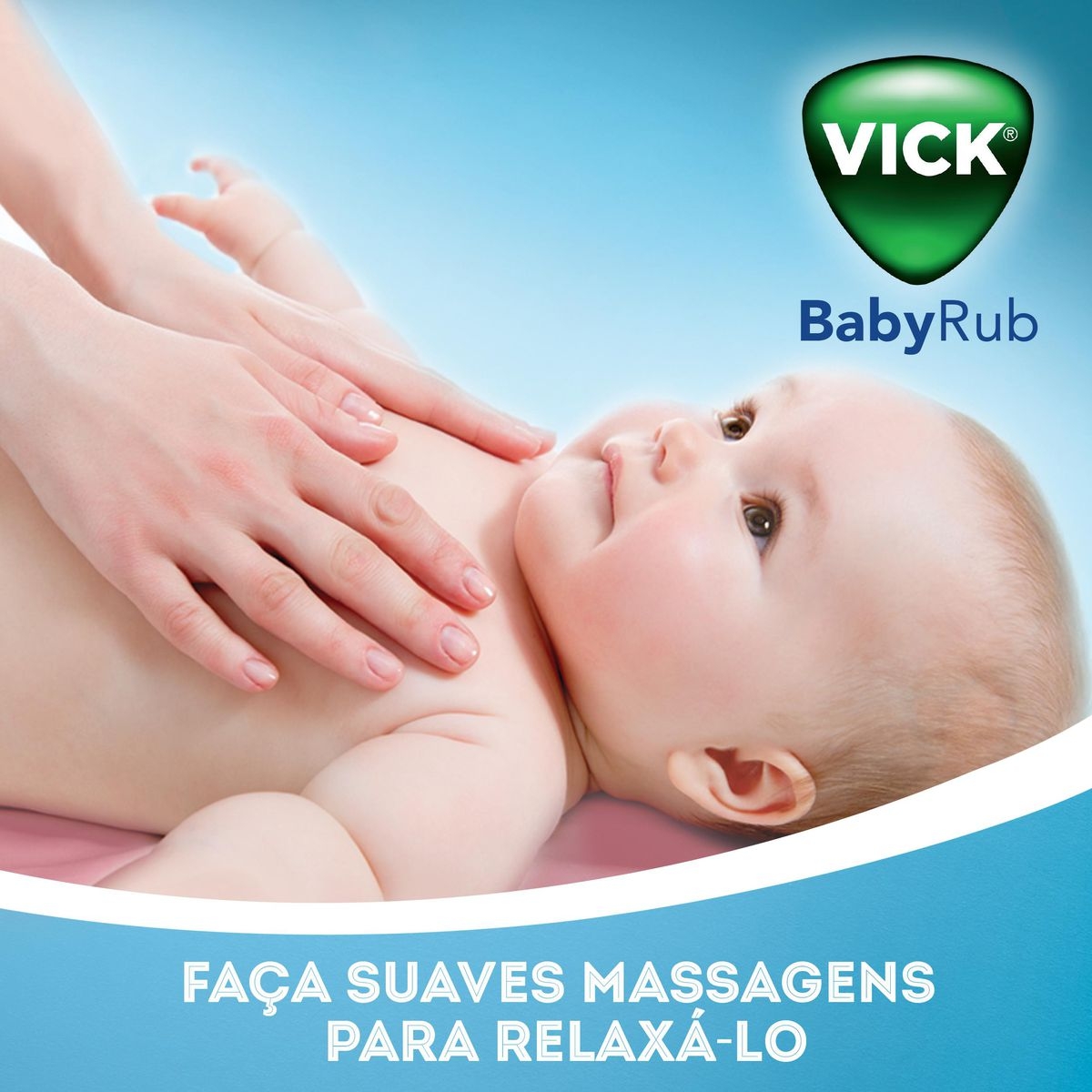 Pomada BabyRub Vick Para Bebês com 12g | Droga Raia