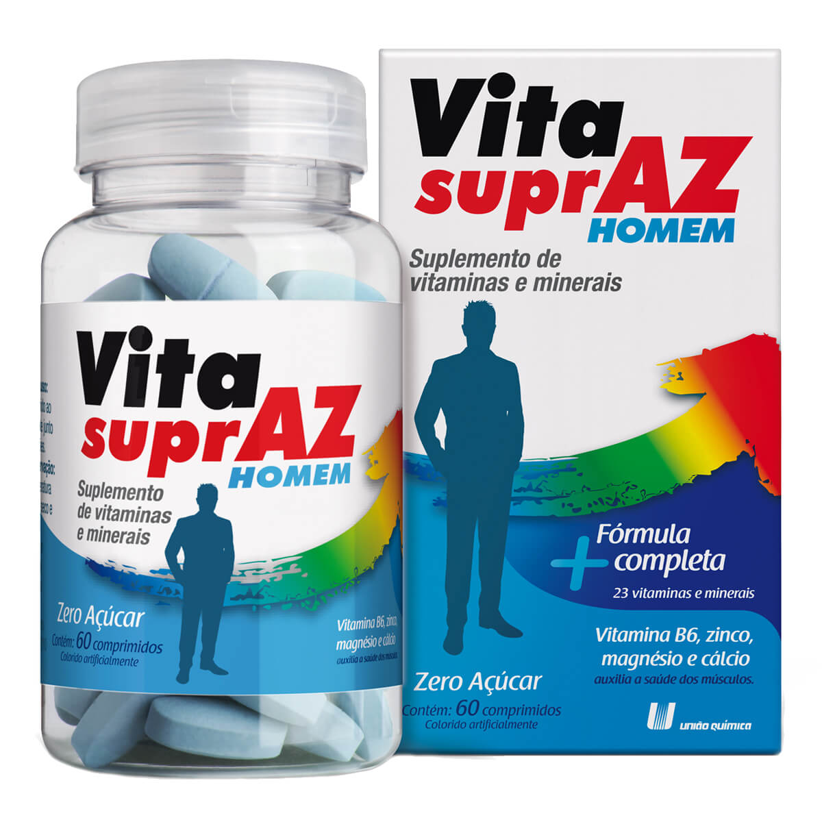 Suplemento Vitamínico-Mineral Vita SuprAZ Homem com 60 comprimidos ...