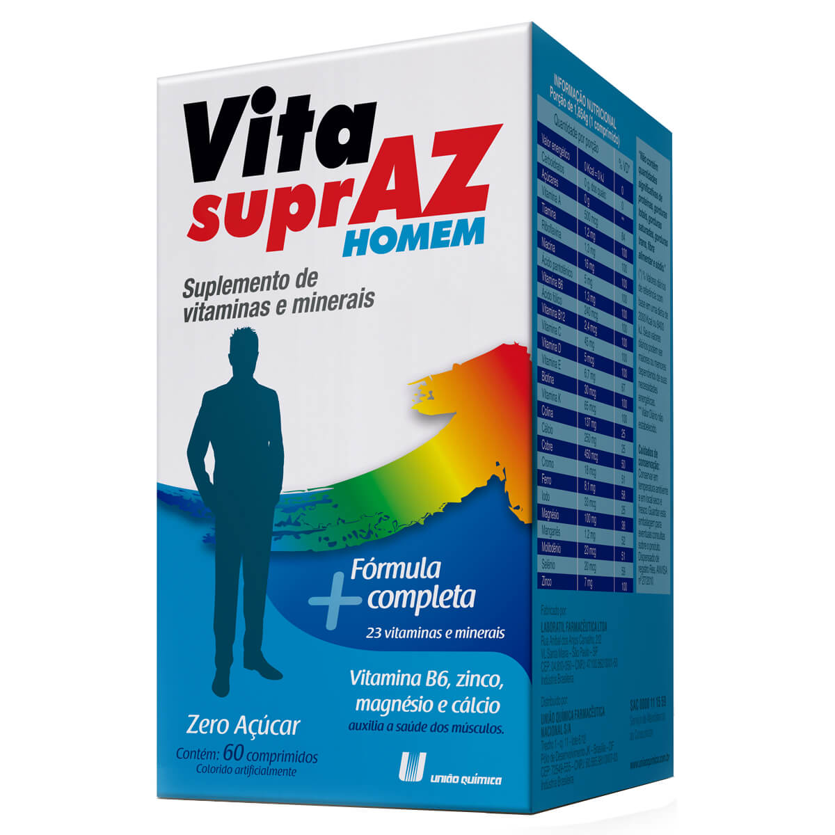 Suplemento Vitamínico-Mineral Vita SuprAZ Homem com 60 comprimidos ...