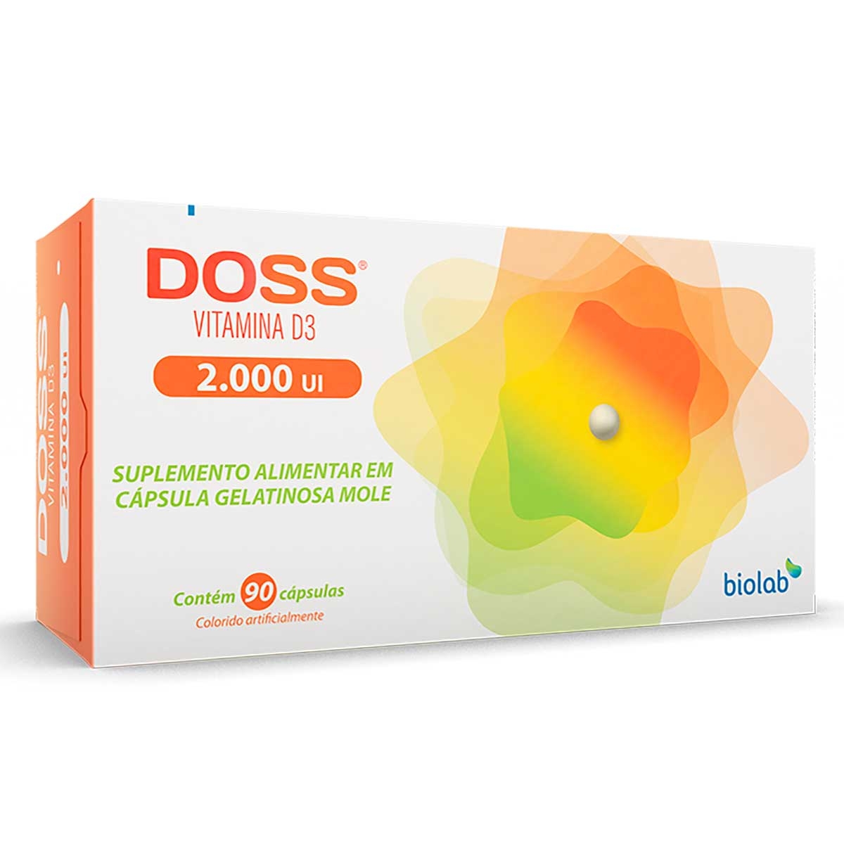 Vitamina D Doss 2.000UI com 90 Cápsulas | Droga Raia