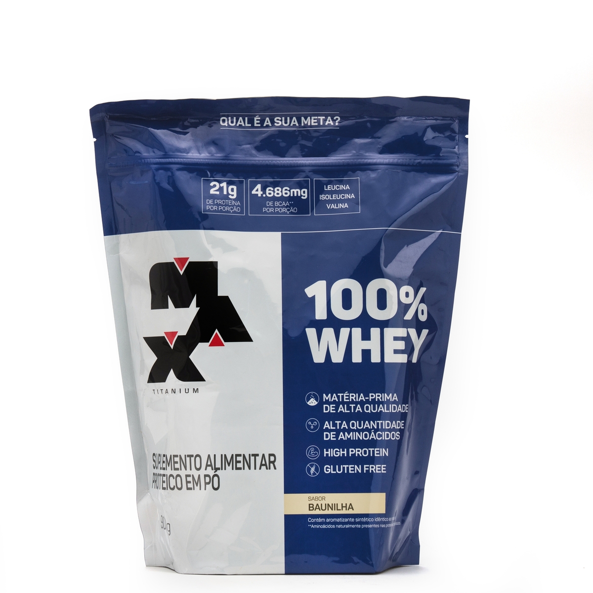 Whey Protein Max Titanium 100% Whey Baunilha refil - promoção | Droga Raia