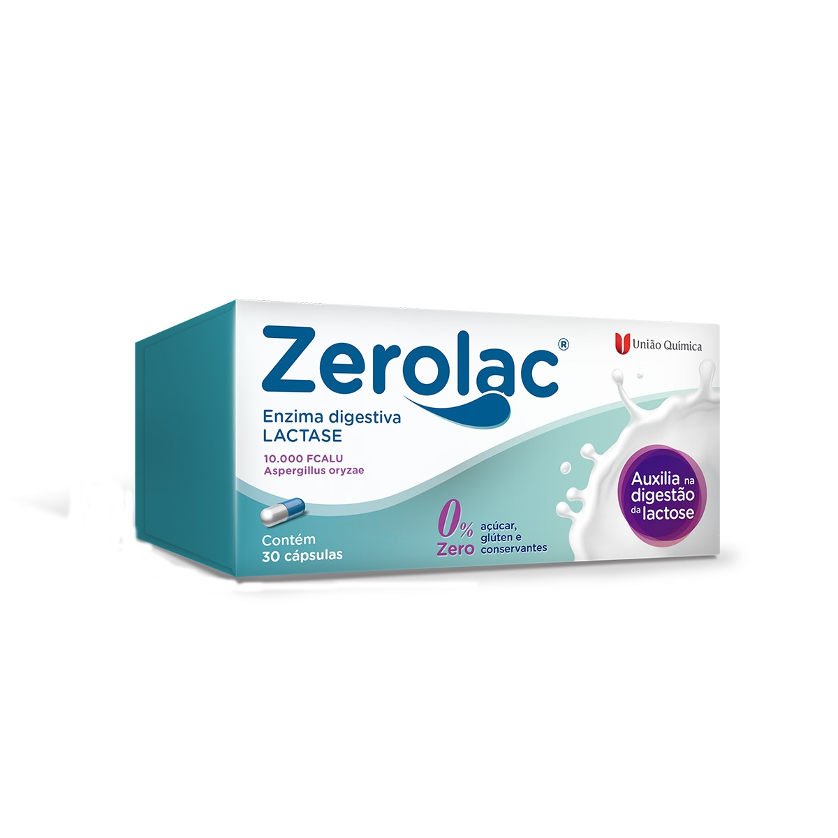 Zerolac 10.000 FCC com 30 Cápsulas | Droga Raia