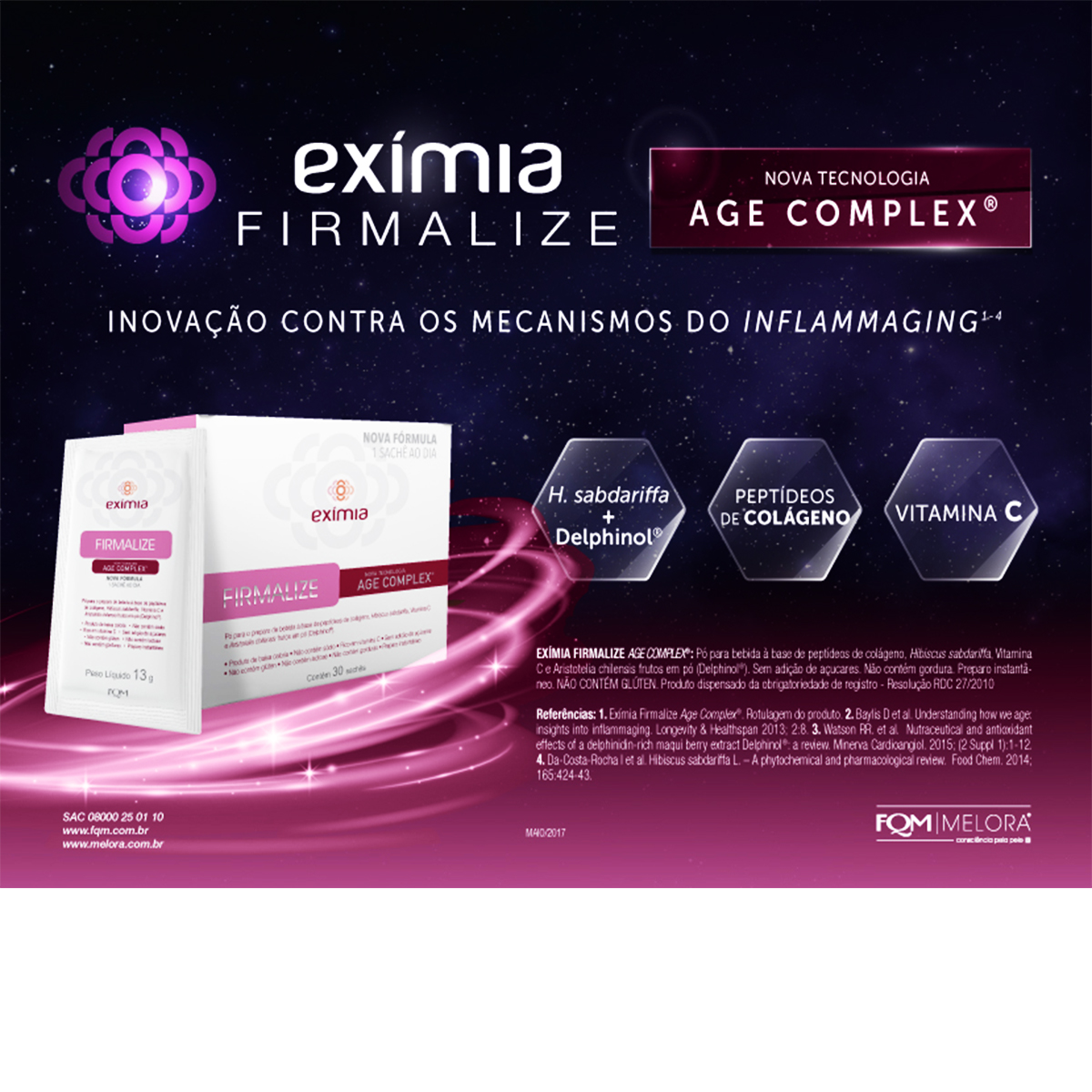 Eximia Firmalize Age Complex com 30 sachês | Droga Raia