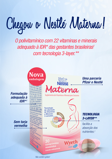 Polivitamínico Nestlé Materna 30 Comprimidos | Droga Raia