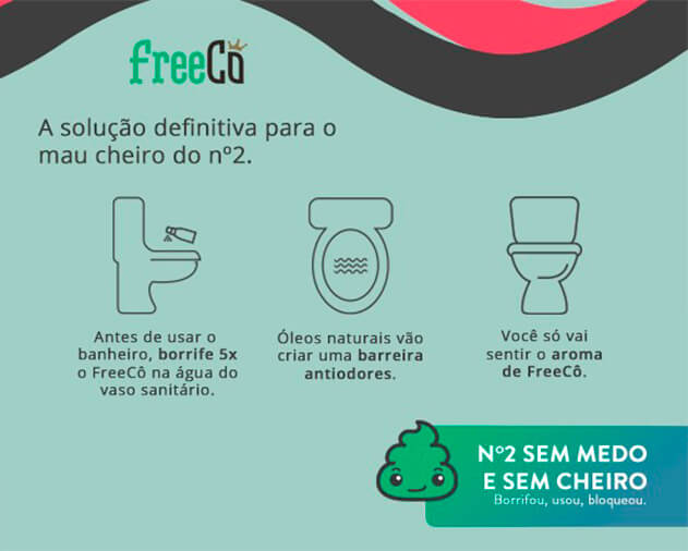 Bloqueador de Odores Sanitários FreeCô Original com 60ml | Droga Raia
