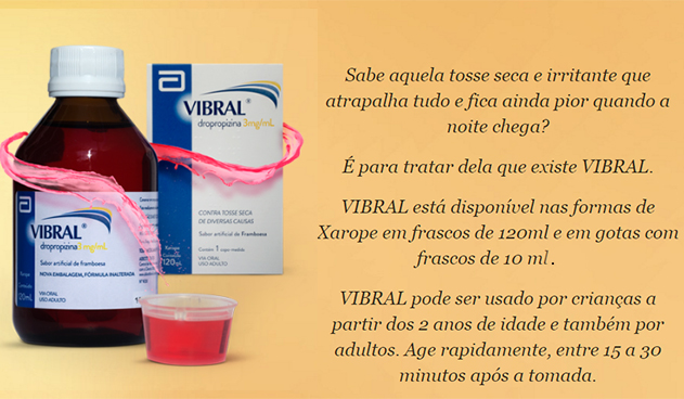 Vibral 3mg/ml 120ml Xarope Adulto Abbott | Droga Raia