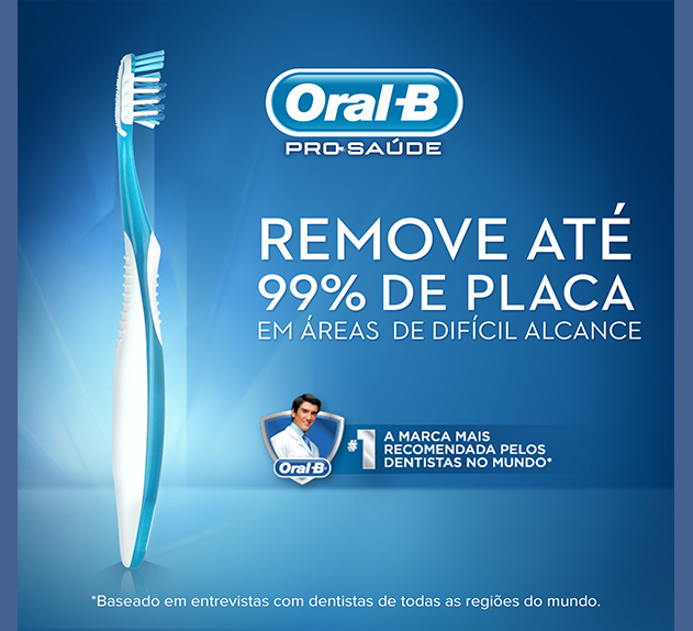 Escova de Dente Oral-B Pro-Saúde 7 Benefícios Macia com 2 unidades ...
